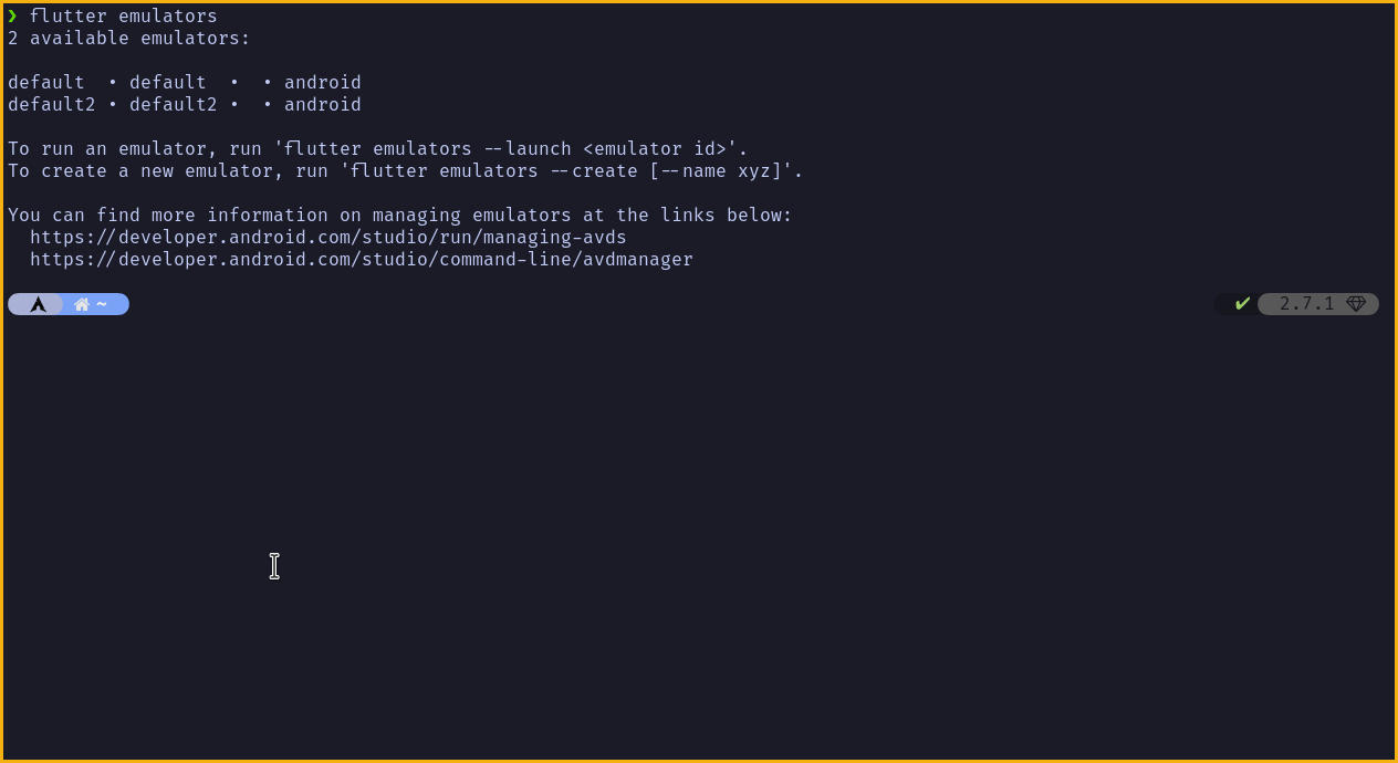 Unable to Launch Emulators from FlutterEmulators · Issue #60 · nvim-flutter/flutter-tools.nvim ...