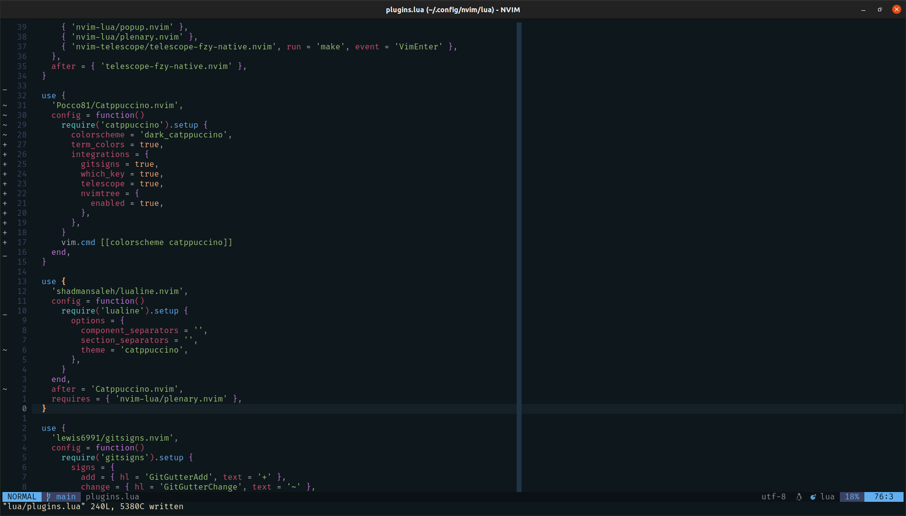 Lualine Theme Not Setting · Issue #30 · catppuccin/nvim · GitHub