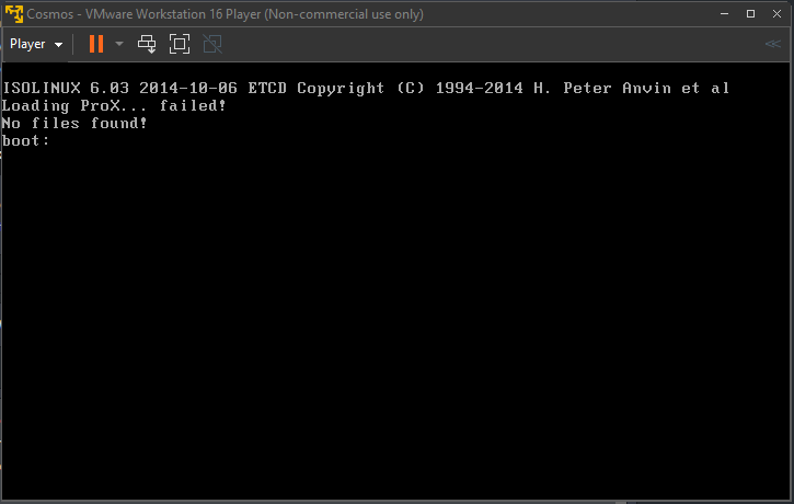 OS Not loading · Issue #1668 · CosmosOS/Cosmos · GitHub