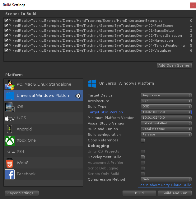 v2.0.0 RC1 Refresh doesn't work with HoloLens 1 and loads of other ...