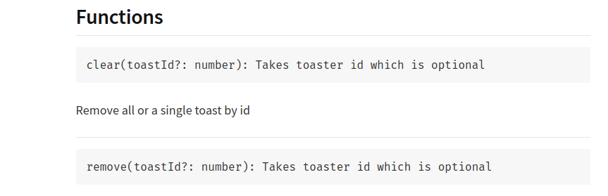 remove Fn takes toaster id which isn't optional · Issue #793 · scttcper/ngx-toastr · GitHub