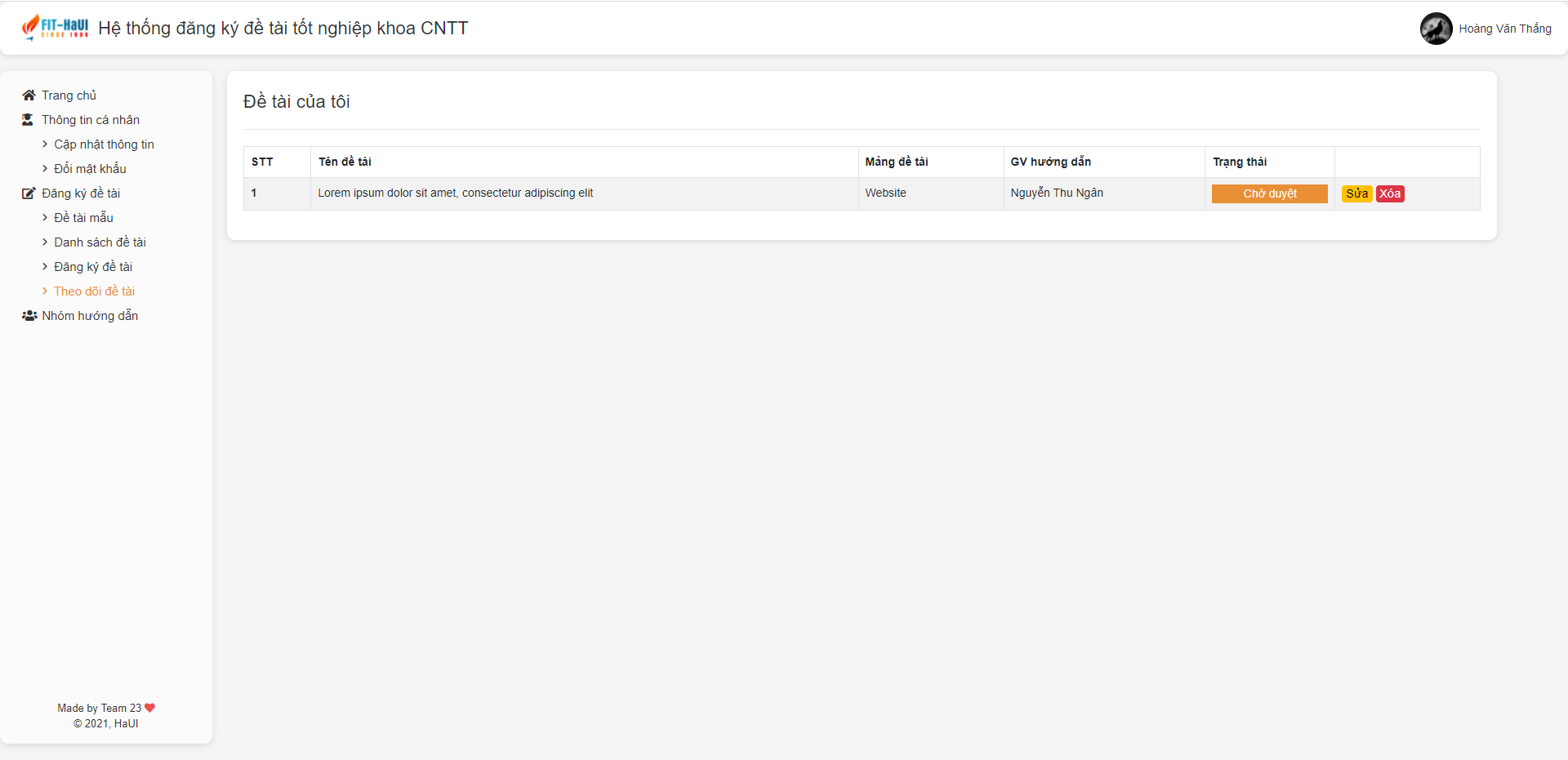 Github Thangrm Quan Ly De Tai
