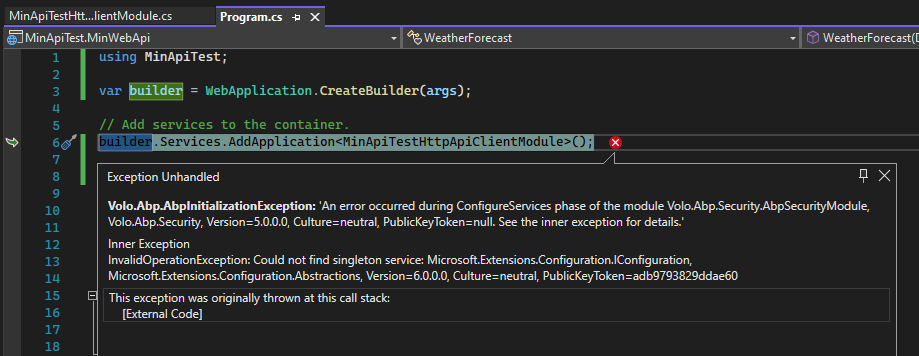 Problem with minimal api using HttpApi.Client · Issue #10898 · abpframework/abp · GitHub