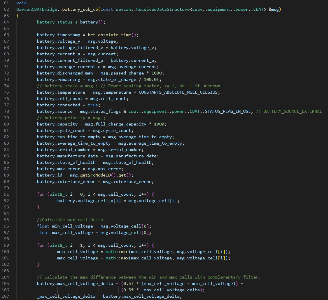 CUAV smart battery 🔋 implementation · Issue #17120 · PX4/PX4-Autopilot ...