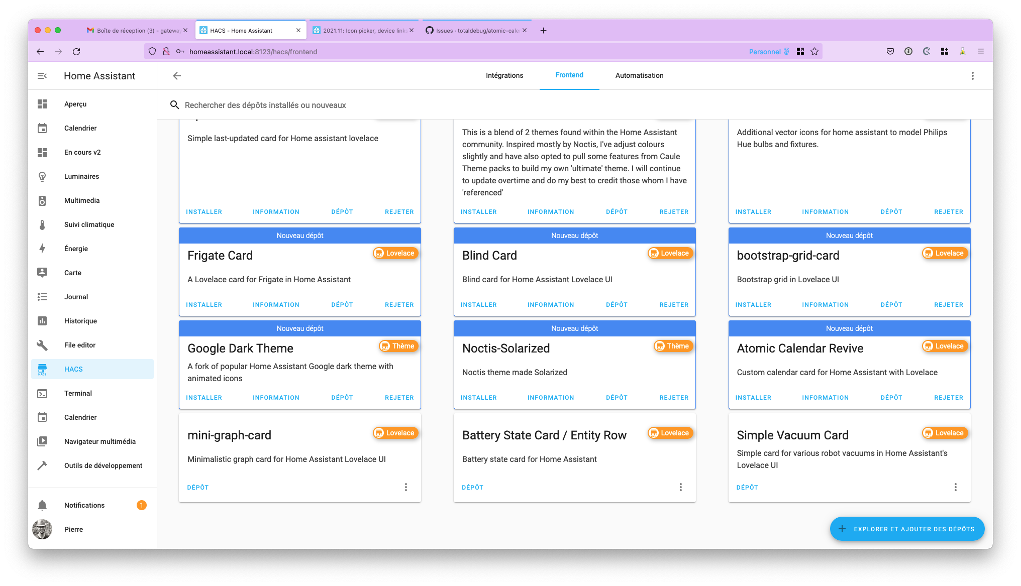 Since the 2021.11 update of Home Assistant, many cards are missing in ...