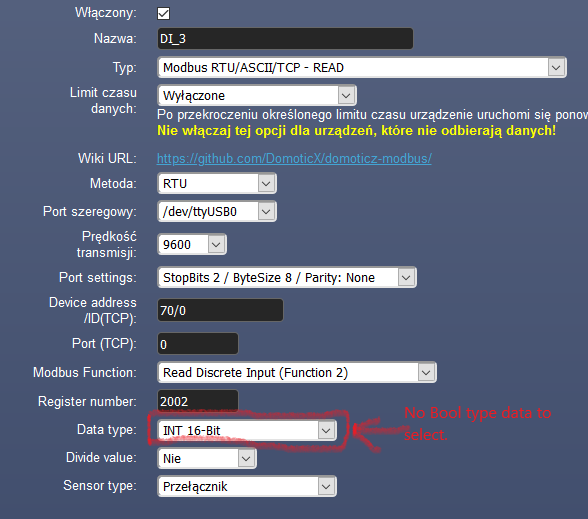 ModBus Read - bool type · Issue #23 · DomoticX/domoticz-modbus · GitHub