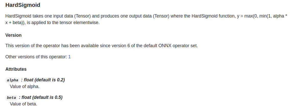 onnx2ncnn无法融合带自定义参数的hardsigmoid，默认参数也不一致 · Issue #2641 · Tencent/ncnn · GitHub