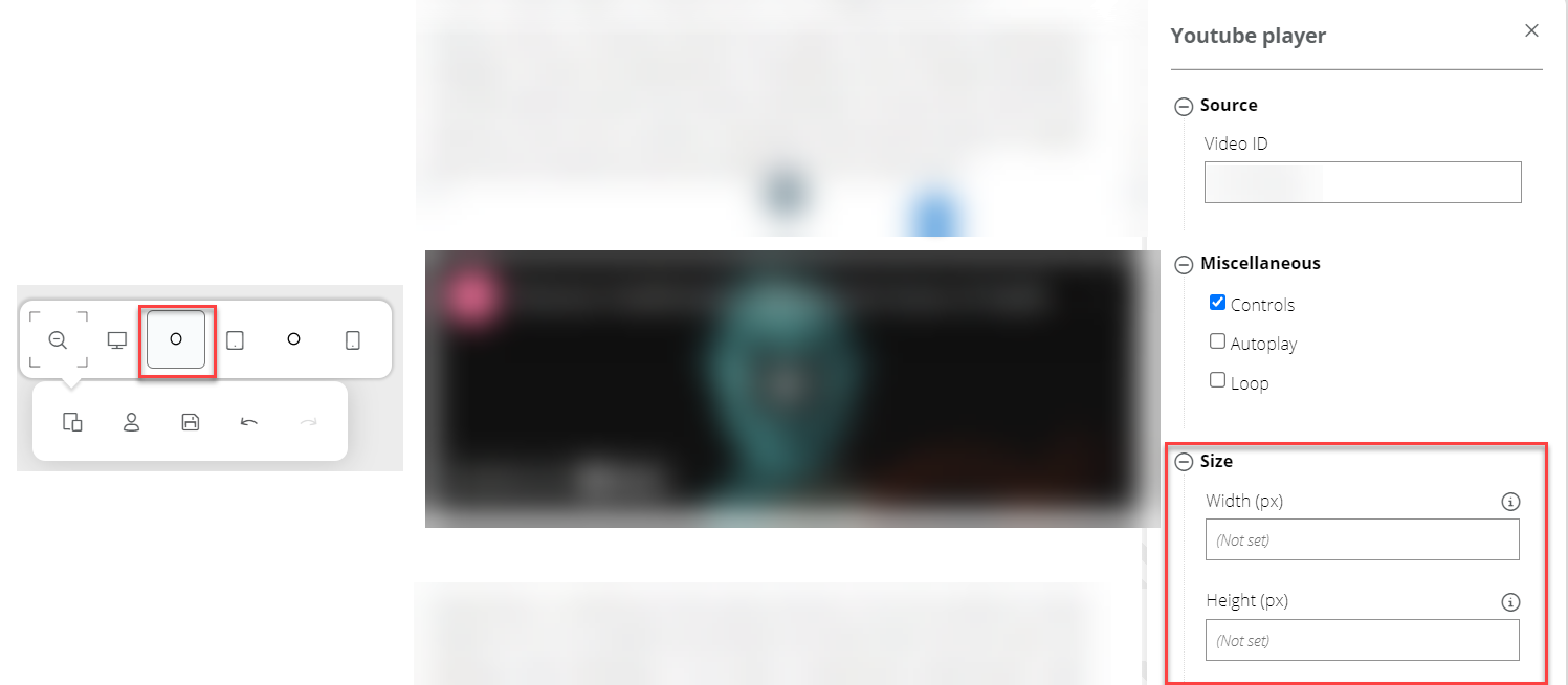 Settings for the YouTube video player not transferred to all screen ...
