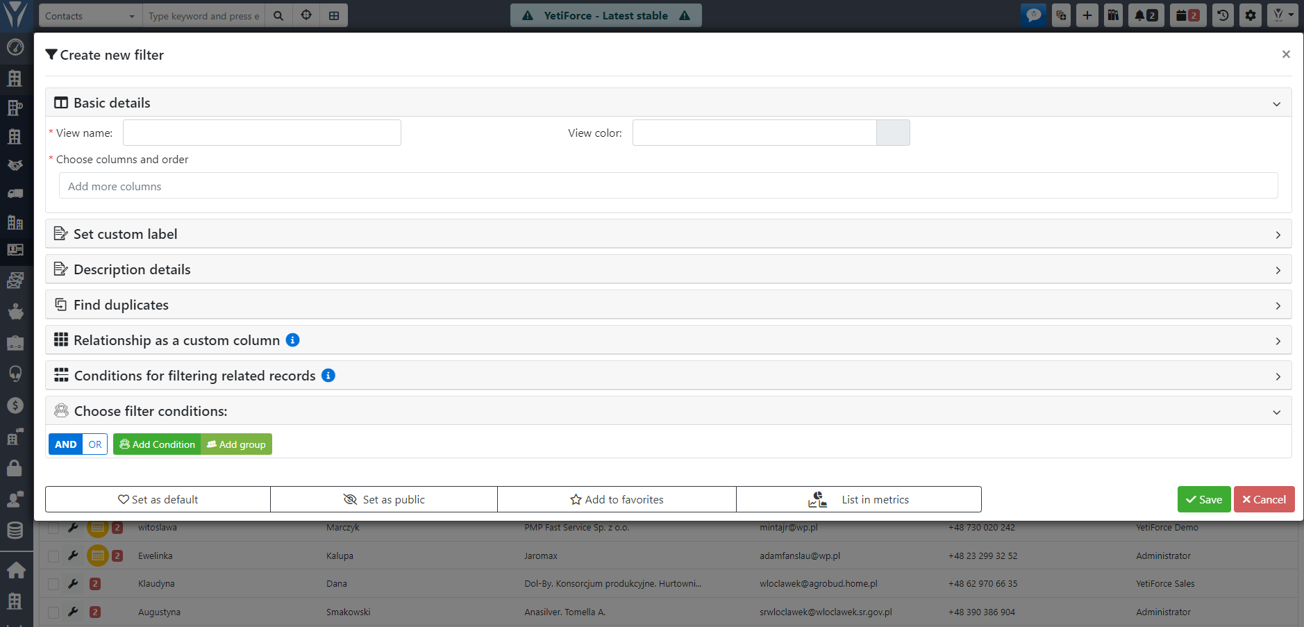 [bug] [PL] Nie moge dodać filtrów po aktualizacji z 6.2 na 6.4 v6 · Issue #16543 ...