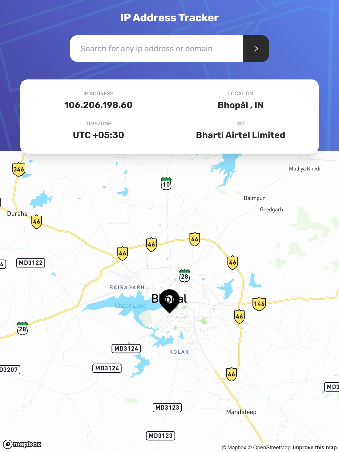 Github Anshumanmahatoip Address Tracker Ip Address Tracker