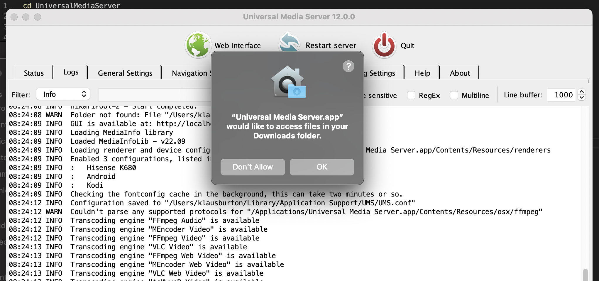 Startup freeze · Issue #3622 · UniversalMediaServer/UniversalMediaServer · GitHub
