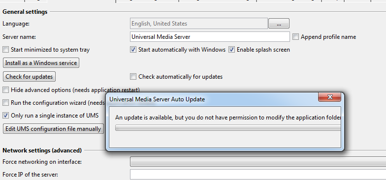 Can't close update dialogue · Issue #1513 · UniversalMediaServer/UniversalMediaServer · GitHub