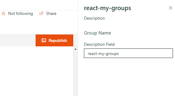 Let's make react-my-groups even better · Issue #1303 · pnp/sp-dev-fx-webparts · GitHub