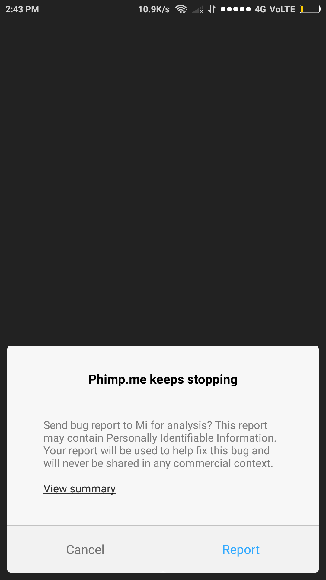 Crash · Issue #2950 · fossasia/phimpme-android · GitHub