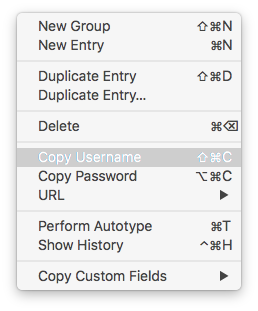 Make keyboard shortcuts configurable · Issue #835 · MacPass/MacPass · GitHub