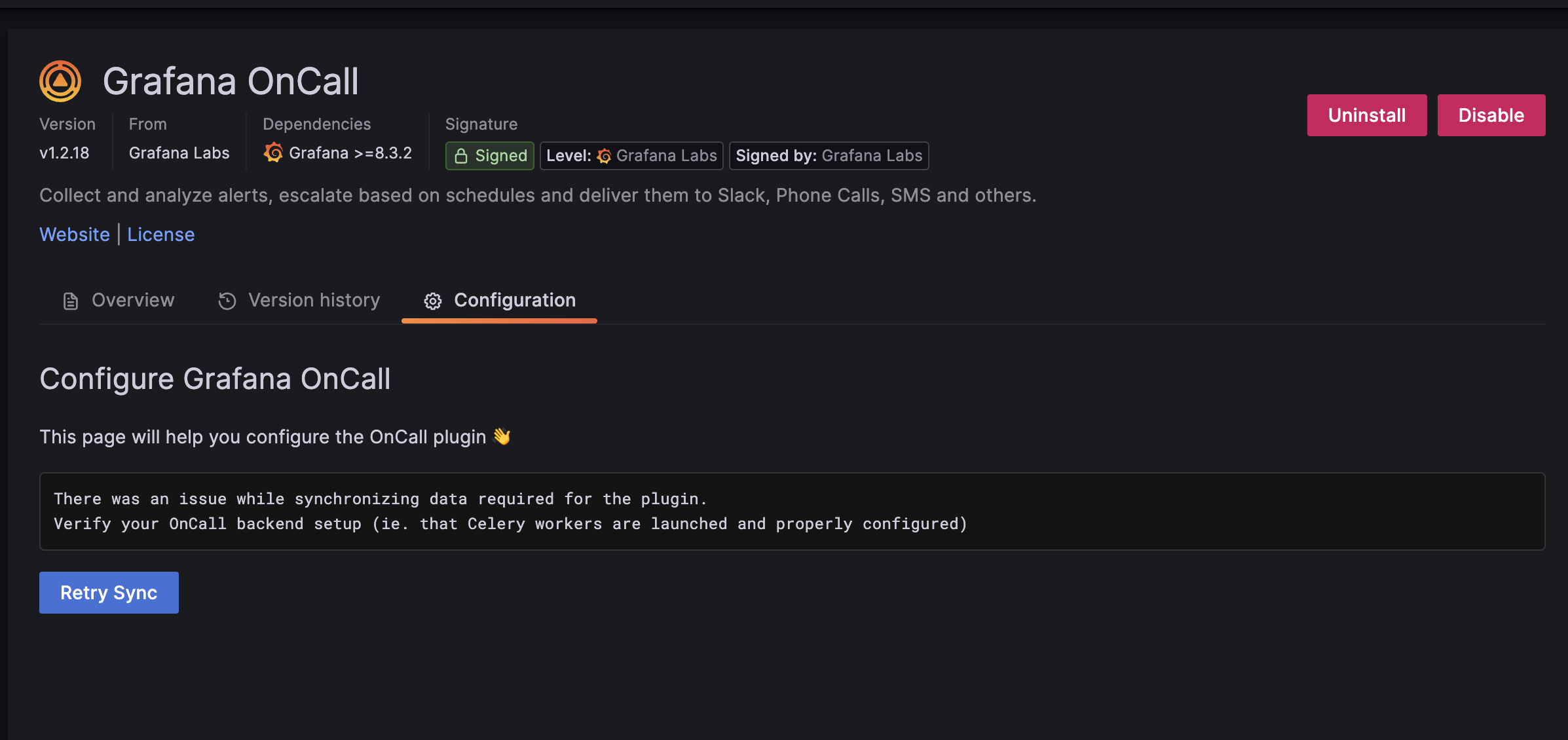 OnCall keeps getting out of sync · Issue #1876 · grafana/oncall · GitHub