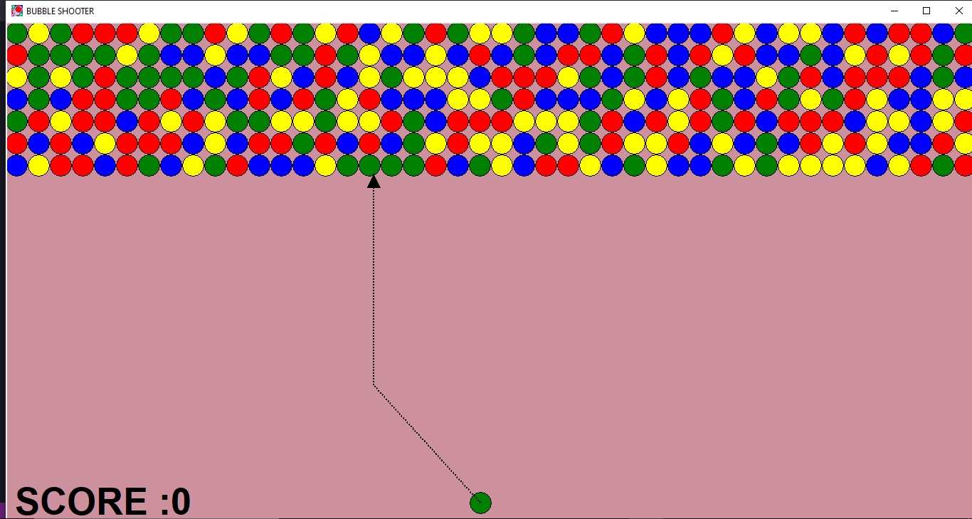 GitHub - MuhammadBinUsman03/Bubble-Shooter: A 2D-game built using Python-Tkinter Module.