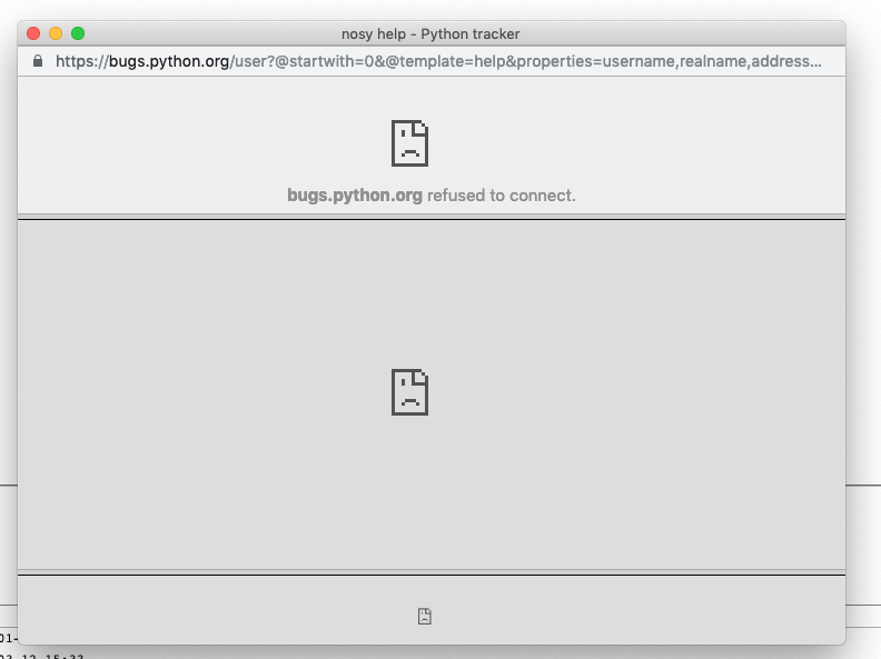 Cannot open nosy list · Issue #32 · python/bugs.python.org · GitHub