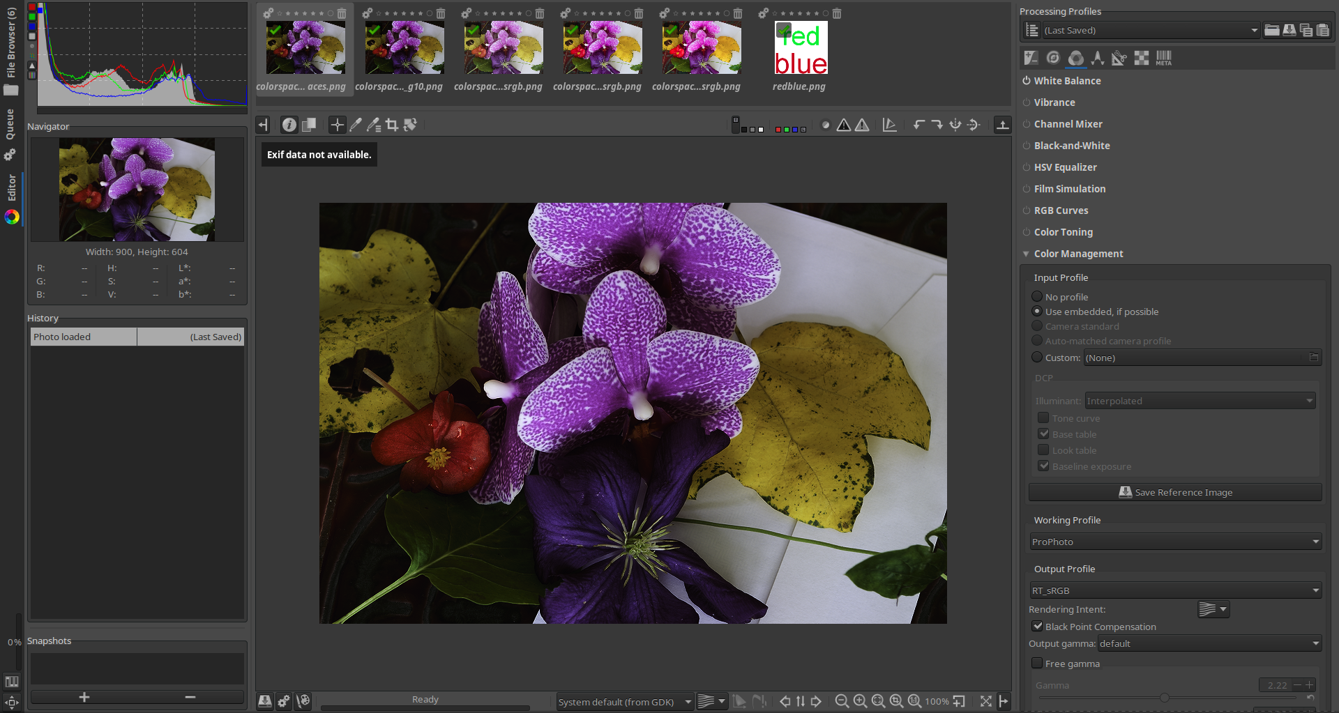 ICC not embedded when writing PNG files · Issue #4262 · Beep6581 ...
