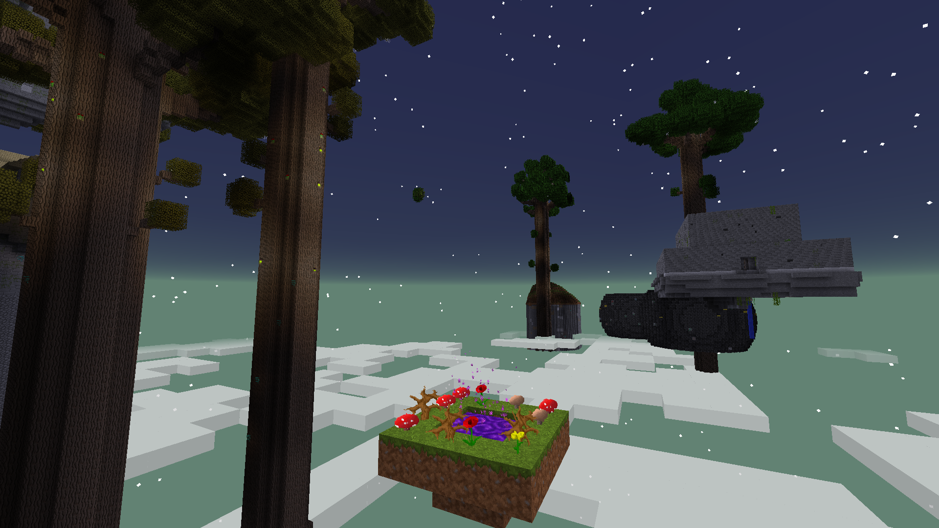 Twilight Forest generating high up in sky, only structures generate and ...