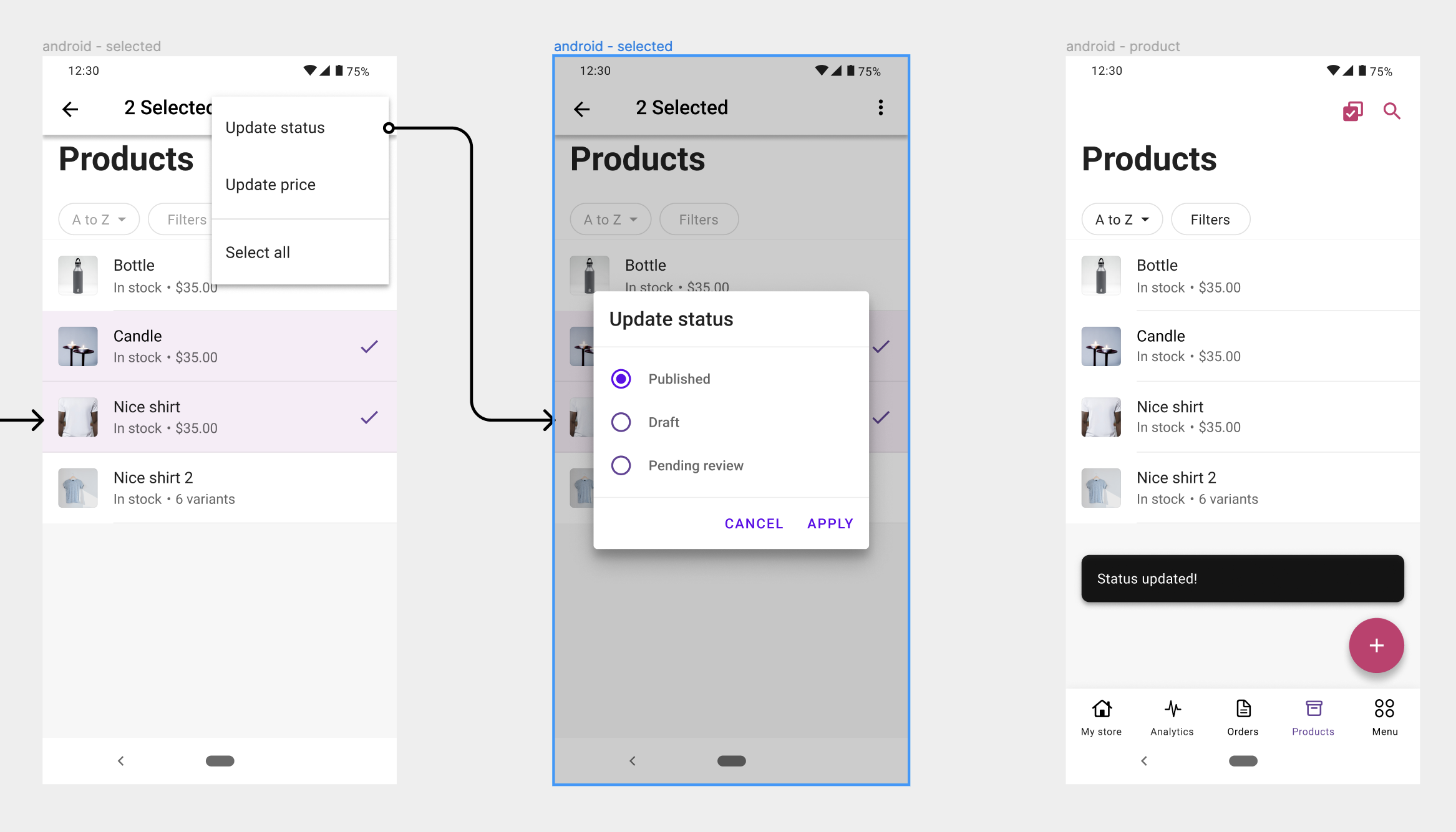 Support Products Bulk Status Update · Issue 7932 · Woocommerce