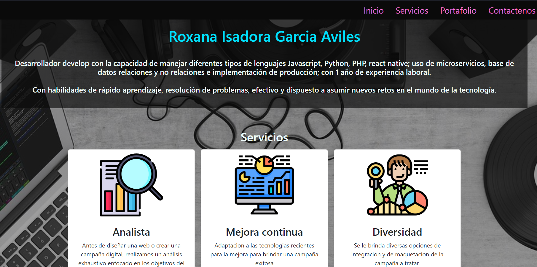 GitHub - roxanaisadora/portafolio-sweetalert-boostrap: https://magnificent-zuccutto-5d5f8b ...