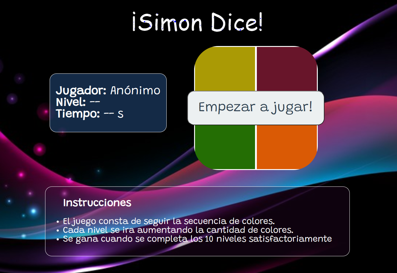 Github Roxanaisadora Juego Simondice Simón Dice Is An Entertaining