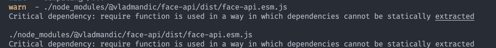 Critical dependency for both create-next-app and create-react-app ...