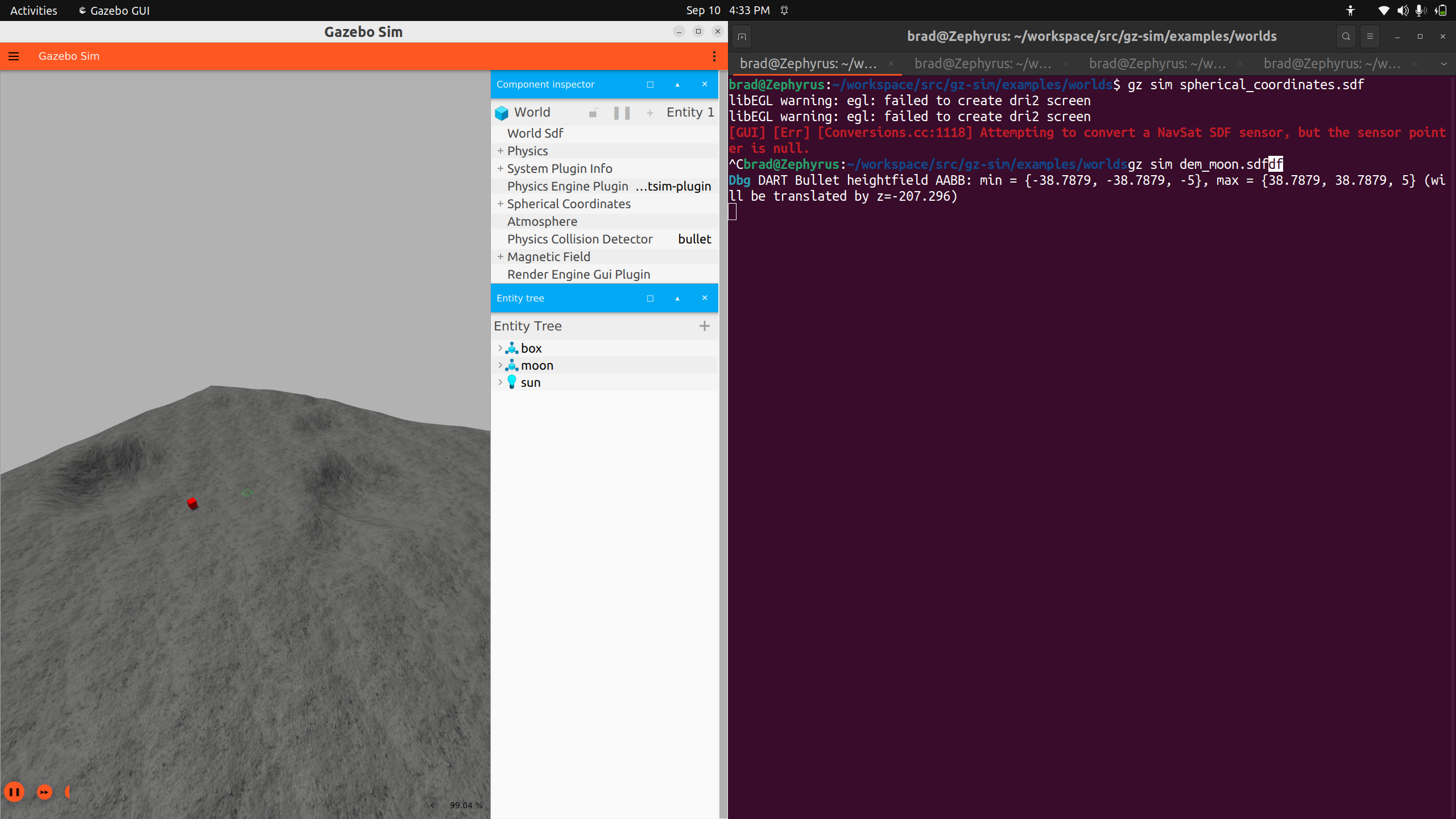 gz-sim: Spherical coordinates · Issue #376 · gazebosim/gazebo_test ...