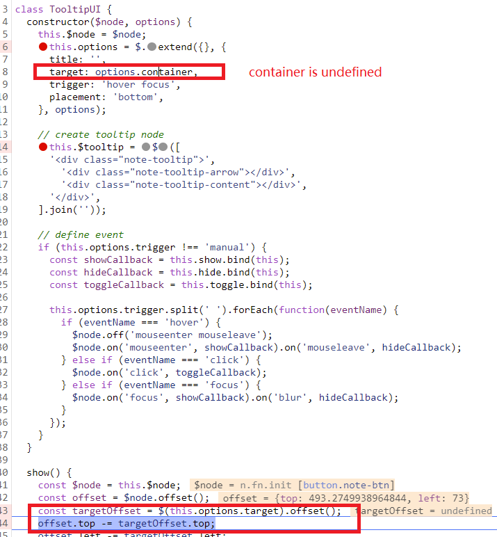 The tooltip of custom button doesn't work · Issue #3982 · summernote/summernote · GitHub