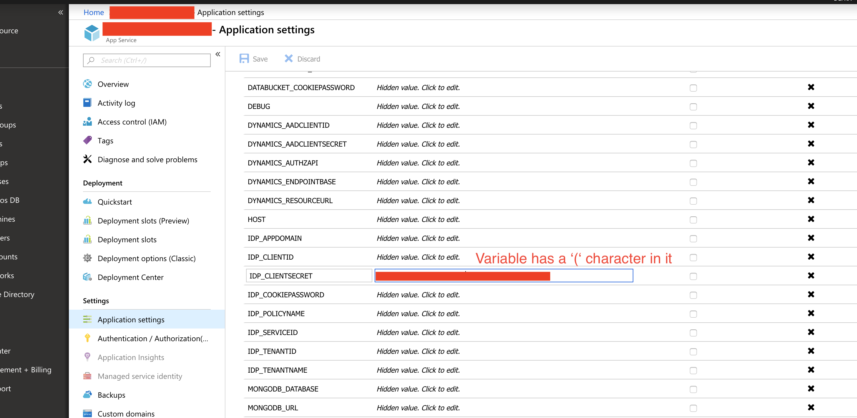 Escaping Environment Variables Has Some Limitations · Issue 19393 · Microsoftdocs Azure Docs