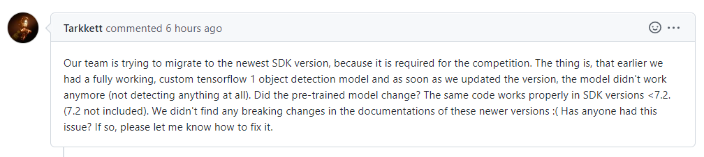 Broken Everyday Object Detection Example · Issue 469 · First Tech Challenge Ftcrobotcontroller