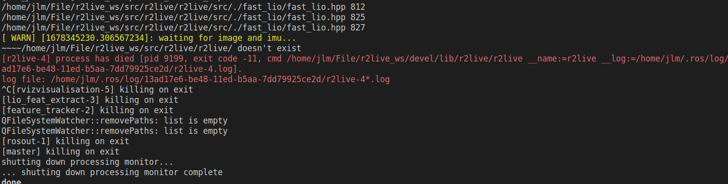 one problem · Issue #74 · hku-mars/r2live · GitHub