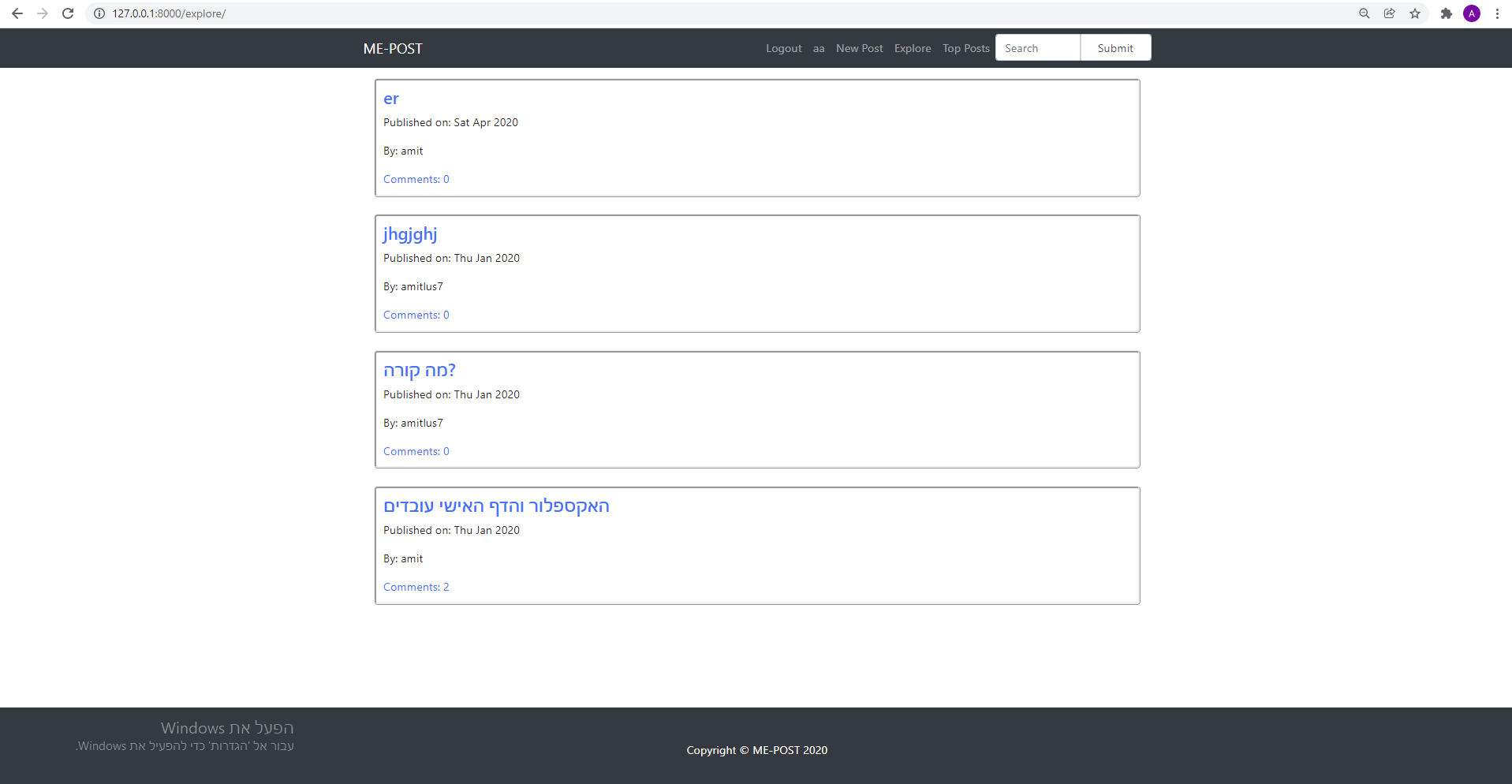 GitHub - amitlus/My-First-Coding-Project-Django-Posts-Blog: Had trouble with the previous one ...