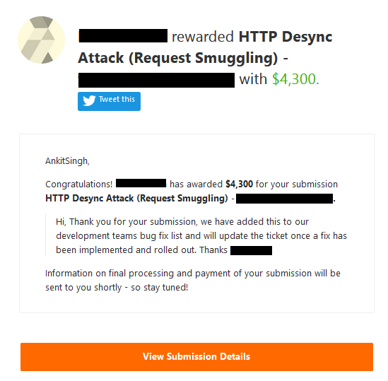 Write-Ups/HTTP Desync Attack (Request Smuggling).md at main · AnkitCuriosity/Write-Ups · GitHub