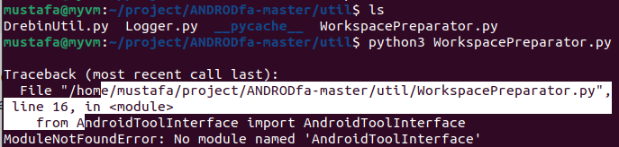 ModuleNotFoundError: Android tool Interface · Issue #1 · lucamassarelli ...