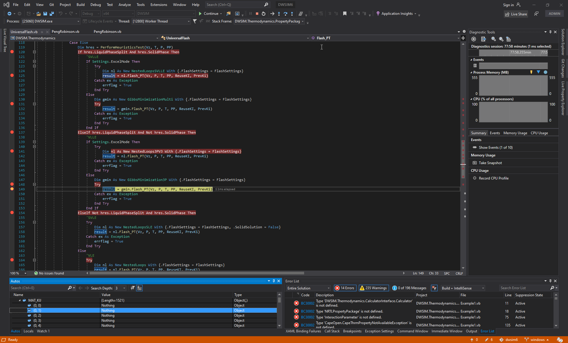 Flash calculation gives spurious results · Issue #45 · DanWBR/dwsim · GitHub