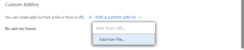 Cannot sideload Outlook web add-ins in current Outlook on the Web ...