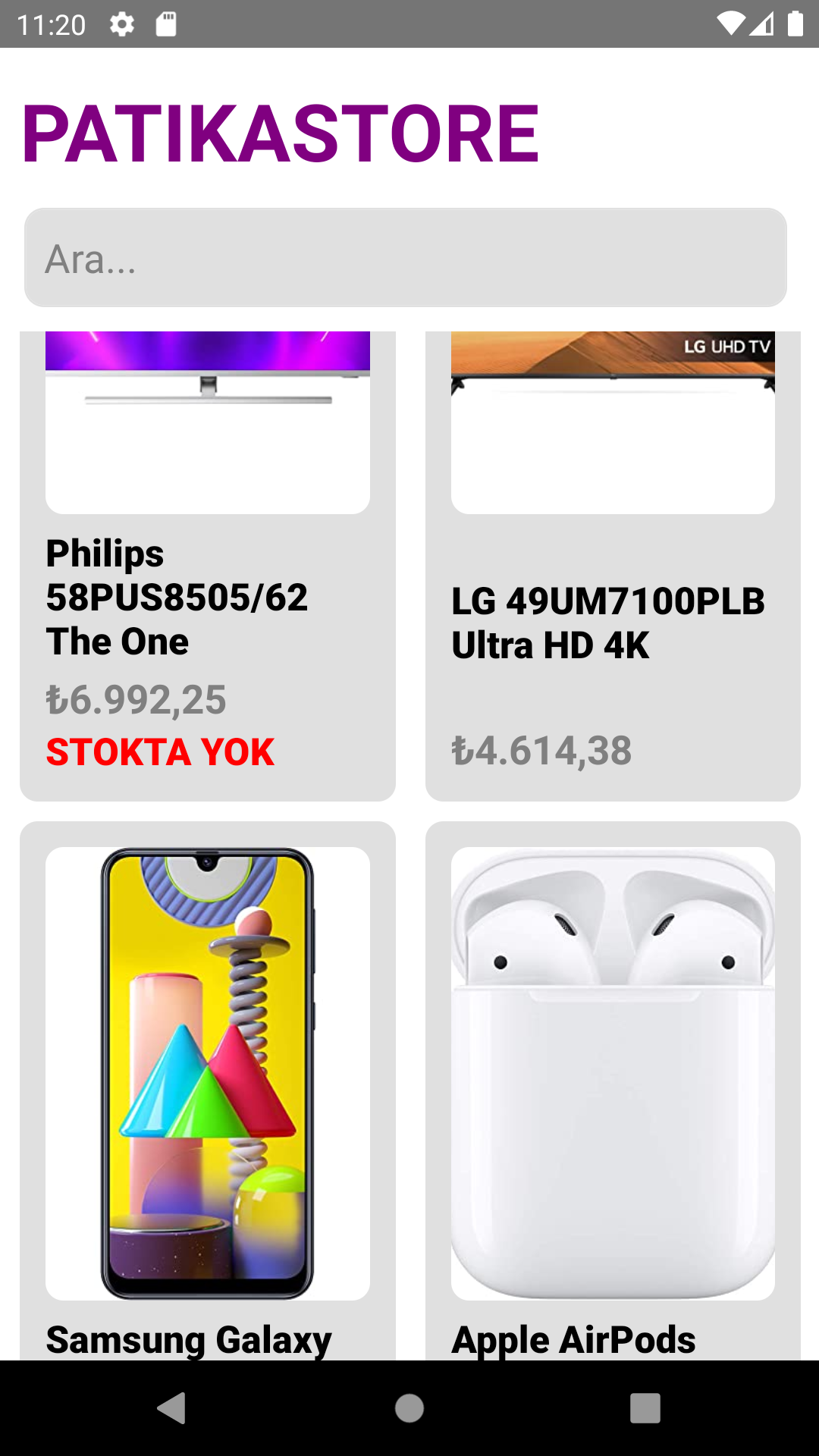 GitHub - sumeyye-sahin/patikaStore