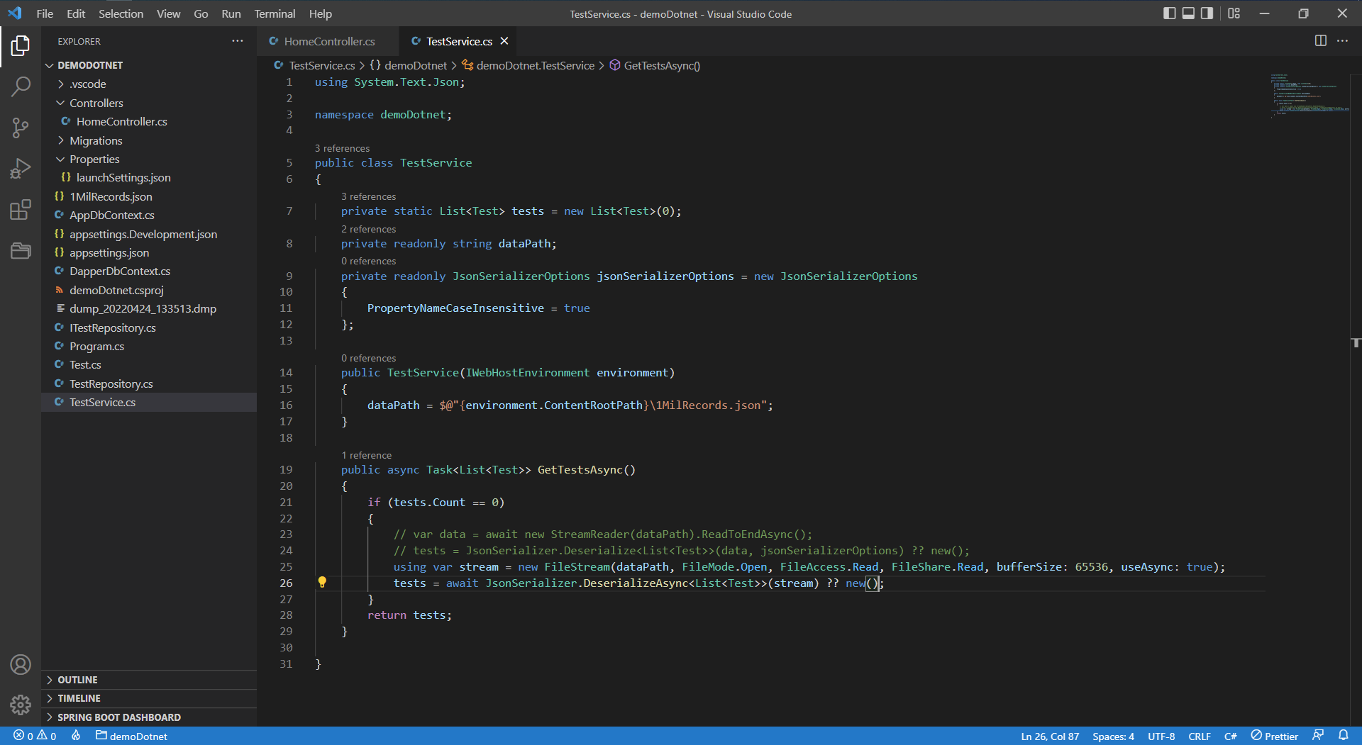 Is this called memory leak ? · Issue #27876 · dotnet/efcore · GitHub