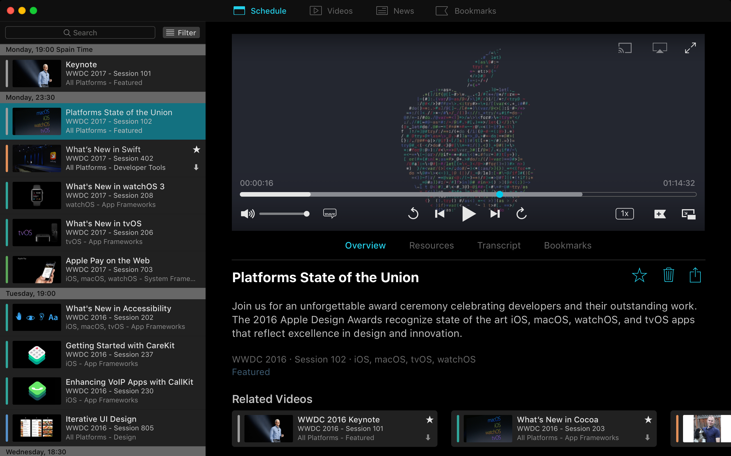 Feature Request: Display a List of Related Videos · Issue #331 · insidegui/WWDC · GitHub