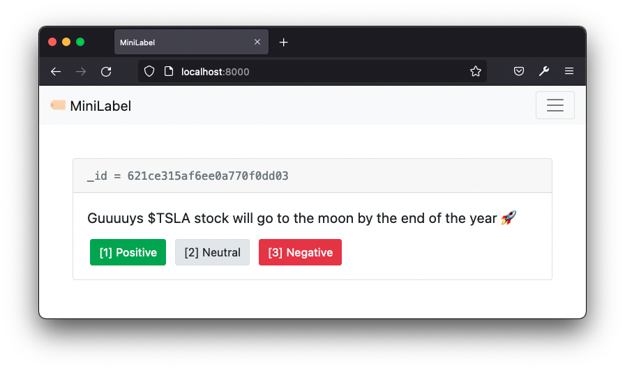 GitHub - moritzwilksch/MiniLabel: A minimal data labeling tool for tabular data