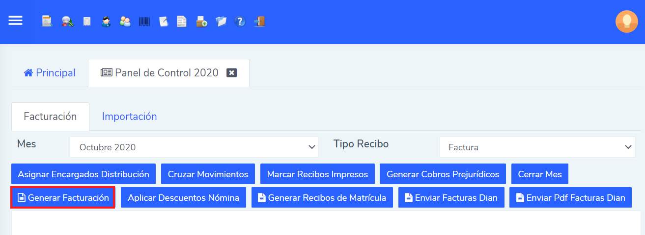 Generar Facturación Electrónica - docappspv/RecaudoDoc GitHub Wiki