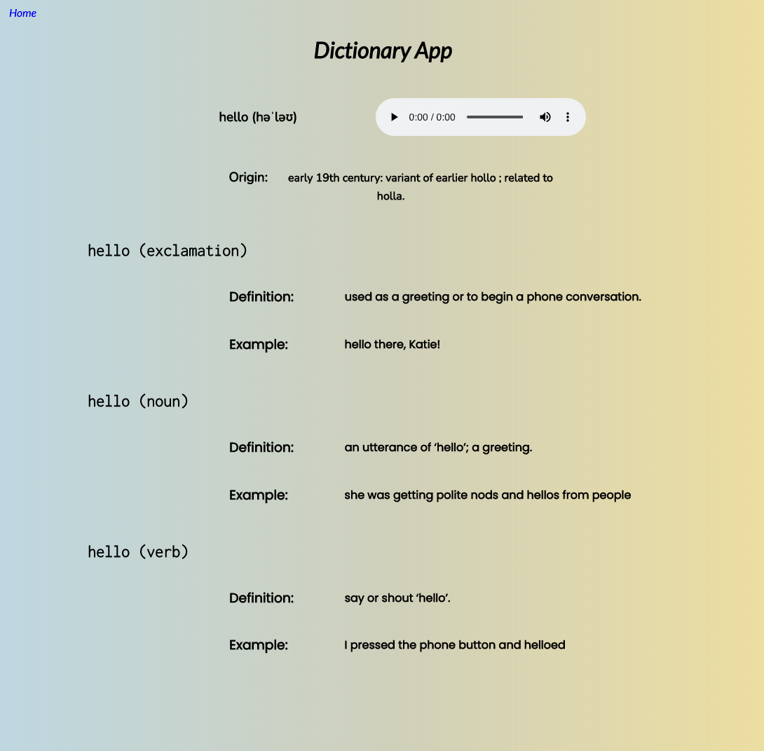 GitHub - racevedo12/Dictionary: Dictionary React-based application.
