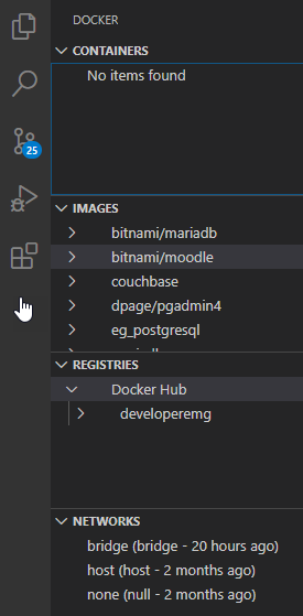 Docker Extension Doesnt Show The Icon In The Sidebar · Issue 2011 · Microsoftvscode Docker
