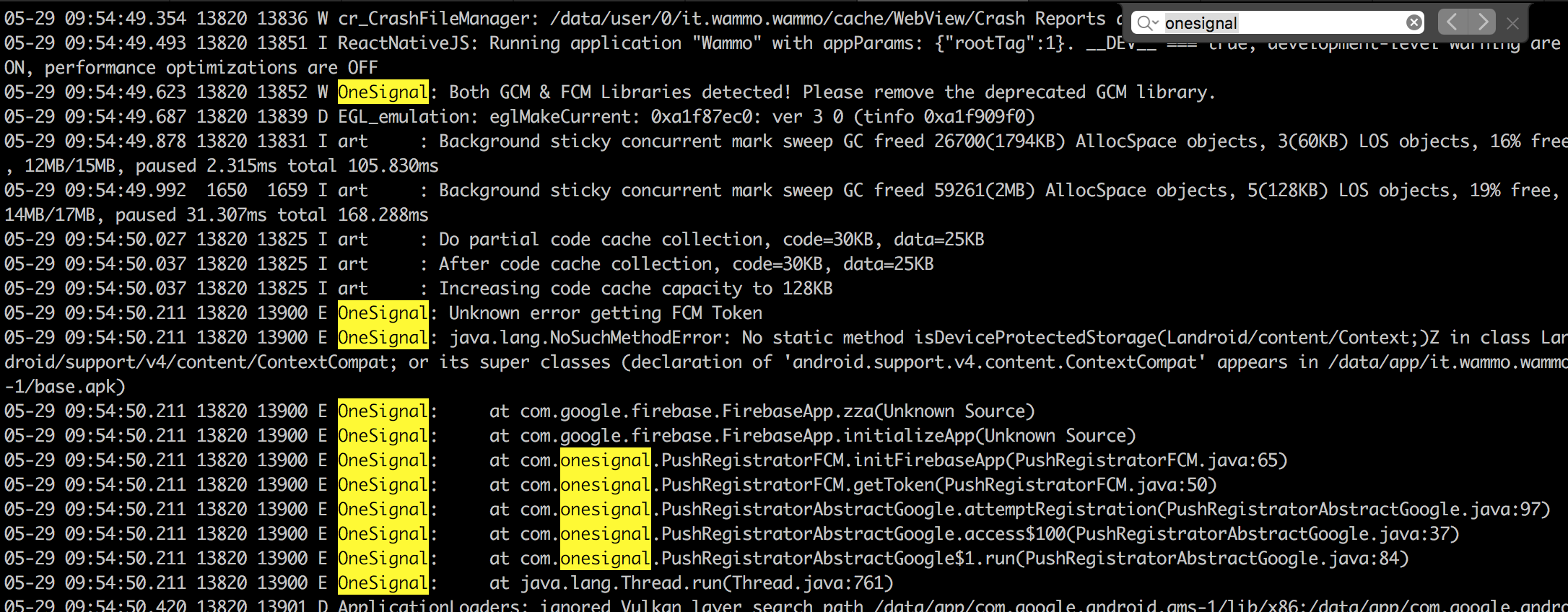 React Native Onesignal Could Not Be Build · Issue 535 · Onesignal 9078