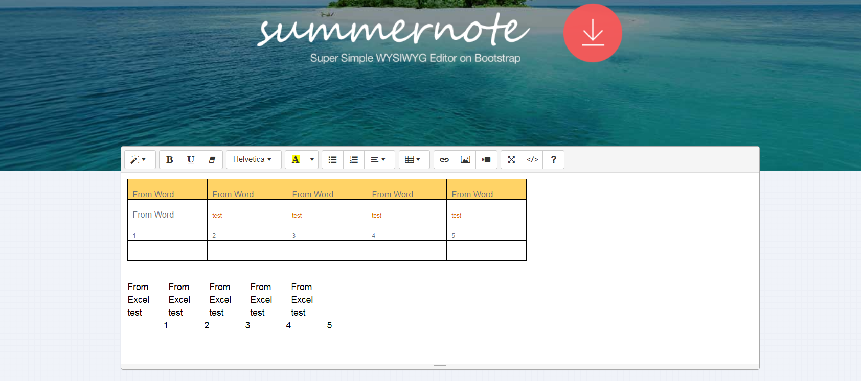 Pasting from excel loses formatting. · Issue #2601 · summernote/summernote · GitHub