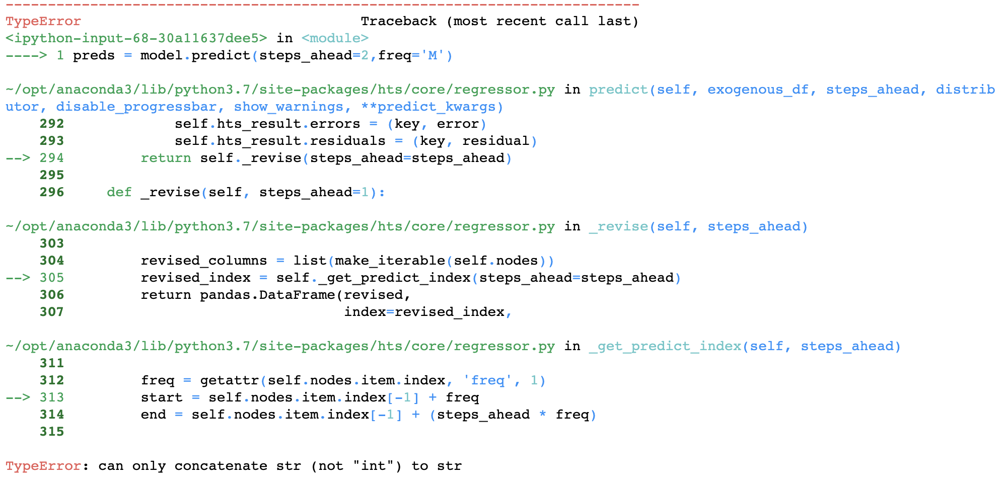 [BUG] Getting Error Message when Using the Package to Predict · Issue ...
