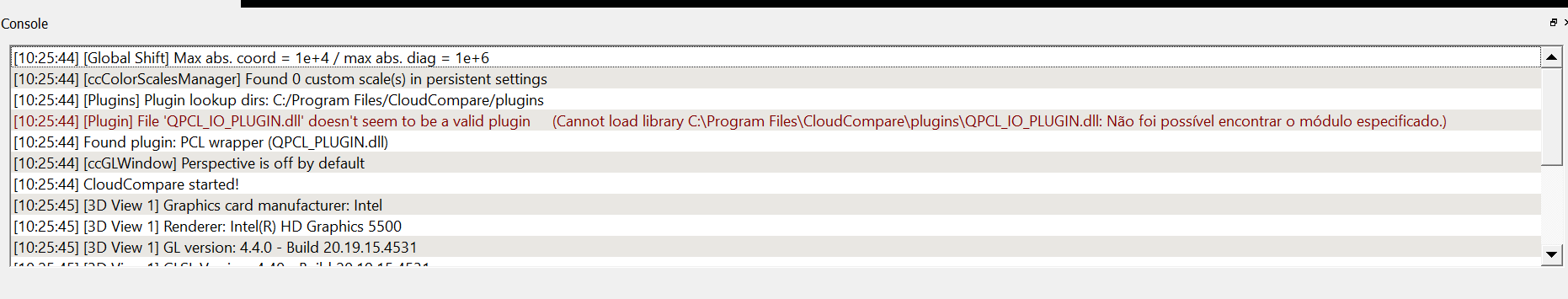 Error to load pcl io plugin after build release · Issue #736 · CloudCompare/CloudCompare · GitHub