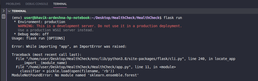 Installation issue · Issue #5 · kritikaparmar-programmer/HealthCheck · GitHub